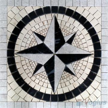 Rock Stone Mosaic Square Medallion VS-ASQ88 - Voglus Mosaic
