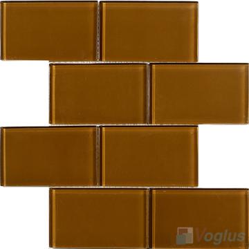 Sepia Subway 3x6 inch Brick Glass Tiles VG-CYZ99 - Voglus Mosaic